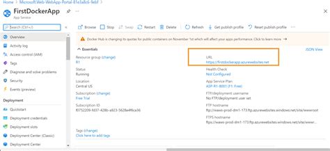 deploy a docker based asp core app to azure