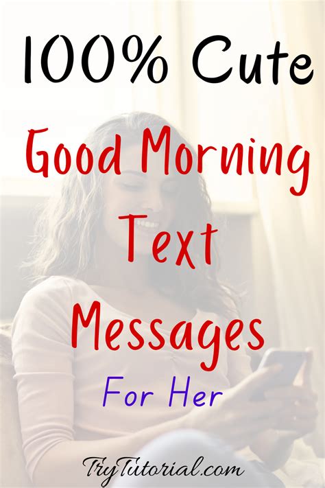 300 Cute Good Morning Text Messages For Her Artofit