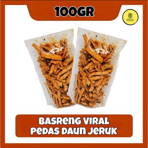 Jual BASRENG VIRAL BASRENG PEDAS DAUN JERUK Isi 100gr BACA DESKRIPSI