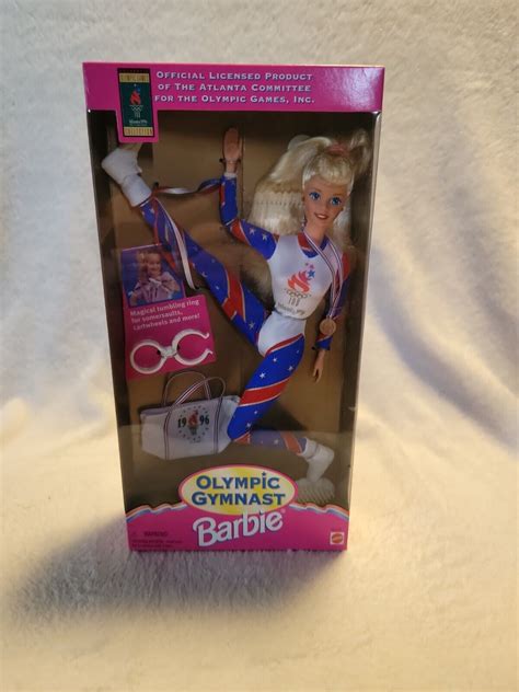 Mavin Vintage Mattel 1995 Olympic Gymnast Barbie Doll New In Box