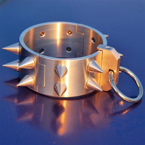 Luxury Metal Bondage Spiked Collar Slave Collar For Bdsm Etsy