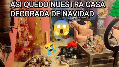 ASI QUEDO NUESTRA CASA DECORADA DE NAVIDAD YouTube