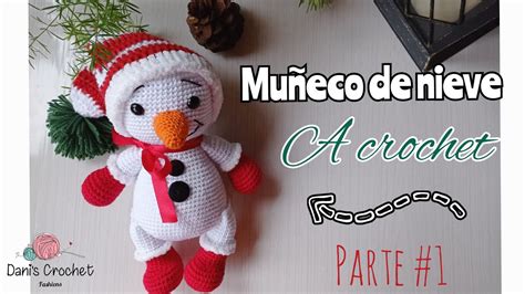 muñeco de nieve amigurumis parte 1 cabeza y cuerpo crochet paso a