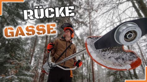 Rückegasse freischneiden im eigenen Wald Kleinwaldbesitzer YouTube