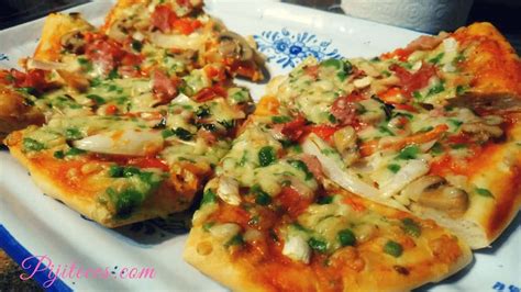 Descubrir 69 imagen receta para hacer pizza de pollo con champiñones
