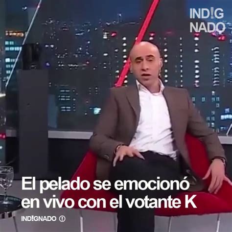 Indignado On Twitter El Pelado Trebucq Se Emociono En Vivo Con El