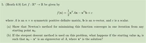 solved let f r n rightarrow r be given by f x 1 2x t ax
