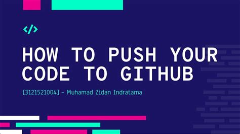 how to push your code to github youtube