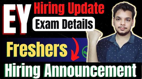 EY Hiring Freshers Test Update OFF Campus Drive 2021 2022