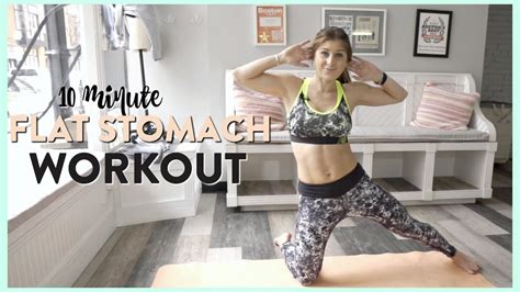 10 Minute Ab Workout For A Flat Stomach Video Sarah Fit