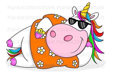FUNNY UNICORN SUBLIMATION RAINBOW PNG Graphic By Fundesigns