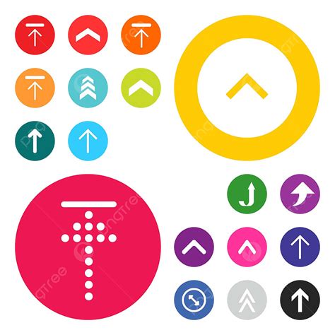 Conjunto De Iconos De Flecha Arriba Subir El Icono PNG Flecha Puntas