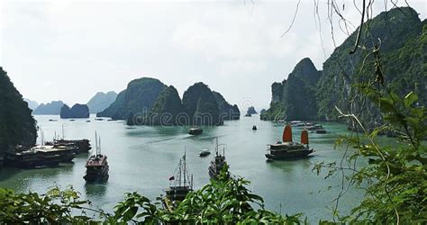 View Of Halong Bay Vietnam Stock Image Image Of Rock Asian 273413859