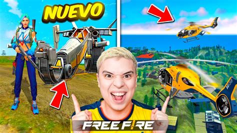 Helicopteros En Free Fire Real Probando La Nueva Actualizacion