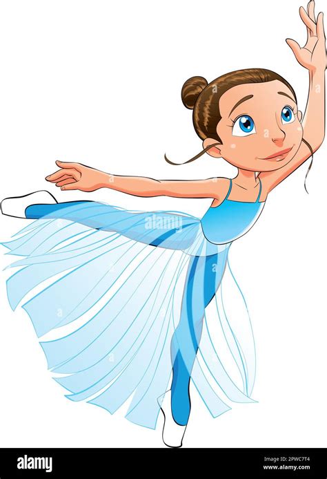 Bailarín personaje de vector de dibujos animados Imagen Vector de