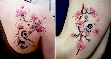 Cherry Blossom Ankle Tattoo Designs