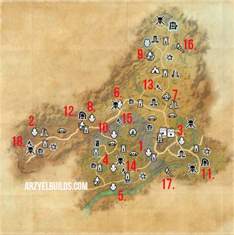 All West Weald Skyshards Location In ESO Gold Road ArzyeLBuilds