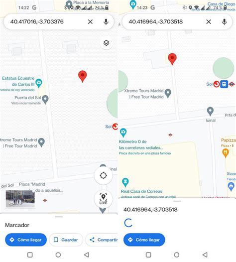 Cómo navegar a unas coordenadas en Google Maps