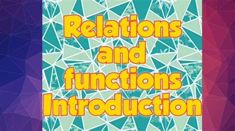 relations and functions introduction explained by hfb simply maths youtube