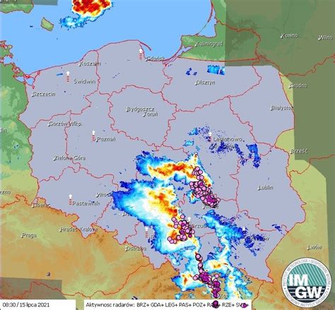 Burza Radar Burz Gdzie Jest Burza Mapa Burzowa Radar Burz Burze Na