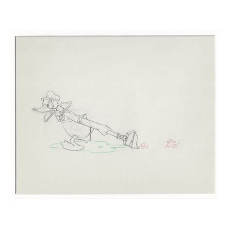 Walt Disney Studios Vintage Donald Duck Production Animation Cel