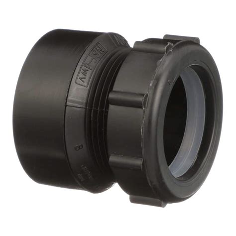 Charlotte Pipe 2 In ABS DWV Hub X Slip Joint Trap Adapter
