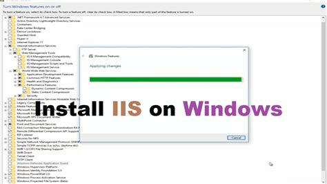 How To Install Iis In Windows 10 YouTube