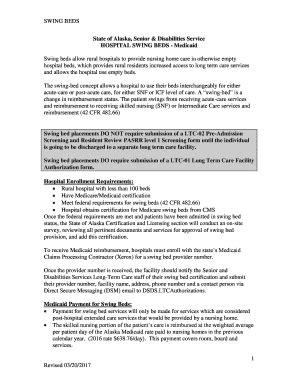 Fillable Online SWING BEDS Fax Email Print PdfFiller