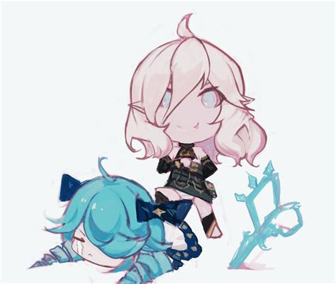 Gwen And Briar League Of Legends Drawn By Lu Departurelu Danbooru