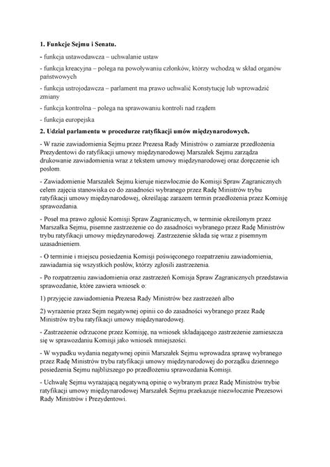 Ksop III Kolos Notatki Do Kolokwium Prawo Konstytucyjne ANS