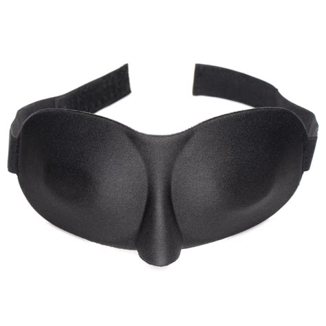 Frisky Deluxe Black Out Blindfold Black Simply Pleasure