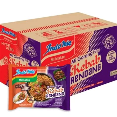 Indomie Mi Goreng Hype Abis Spcicy Kebab Rendang Flavour G Pack