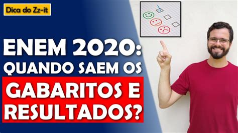 Quando será divulgado o resultado do Enem 2020 Que dia sai o gabarito