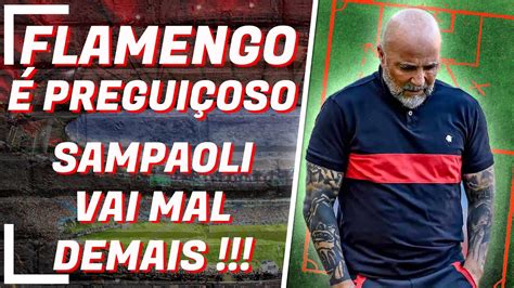 PÓS JOGO RACING 1 x 1 FLAMENGO TIME PREGUIÇOSO E O SAMPAOLI VAI MAL