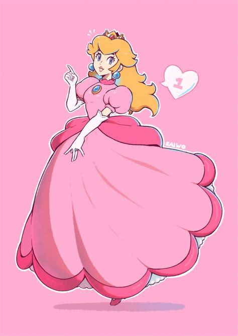 Princess Peach Mario Drawn By Saiwo Saiwoproject Danbooru