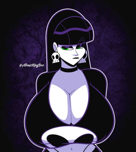 Rule 34 1girls Artist Name Ass Atomickingboo Big Breasts Black Hair Black Lipstick Breasts