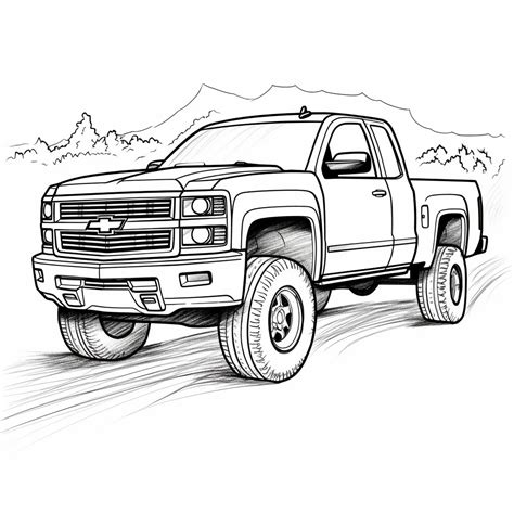Dibujo De Coche De Chevrolet Para Colorear