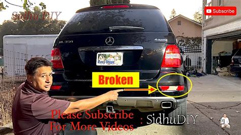 How To Change Broken Mercedes Rear Bumper Reflectors ML350 How To