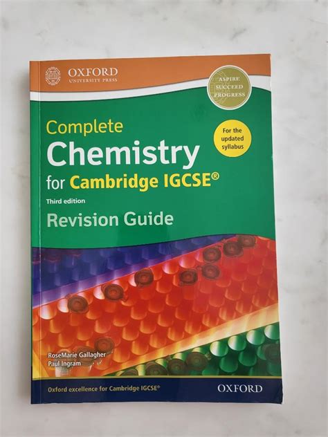 Complete Chemistry For Cambridge IGCSE Third Edition Revision Guide