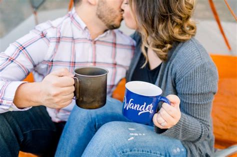 Camping Lake Arrowhead Engagement Photos Camping Engagement Photos