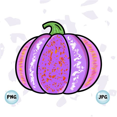 Pink Pumpkin PNG We Wear Pink Png Hand Drawn Purple Etsy