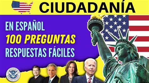 2024 LAS 100 PREGUNTAS en español con RESPUESTAS FÁCILES para el