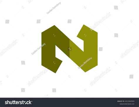 Initials Letter N Logo Design For Company Logo Royalty Free Stock