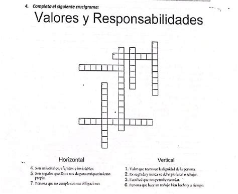 Completa El Siguiente Crucigrama Me Ayudan Por Favor Brainly Lat