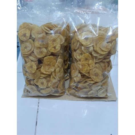 Jual Keripik Kripik Pisang Agung Manis Khas Lumajang Kemasan 500 Gr
