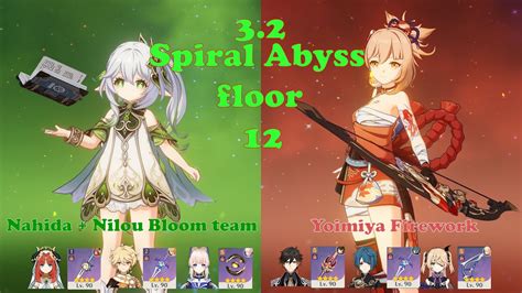 Nahida C Bloom Yoimiya C Firework Genshin Impact Spiral Abyss