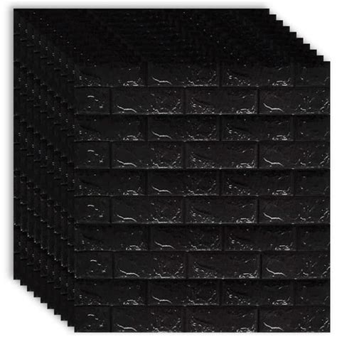 10 Pièces Papier Peint Brique 35 x 38 cm Panneaux Muraux 3d Adhesif