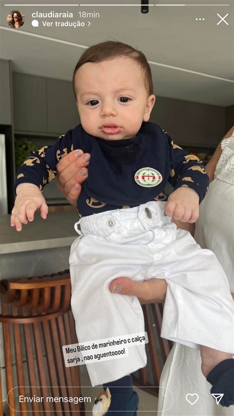 Filho caçula de Claudia Raia surge look de mocinho em nova foto