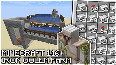 Iron Golem Farm Tutorial Minecraft 1 16 Simple Easy YouTube