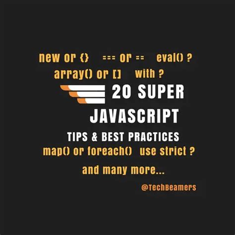 javascript tips for writing better code